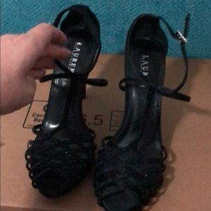 Ralph Lauren Double RL | Shoes | Black Heels | Poshmark